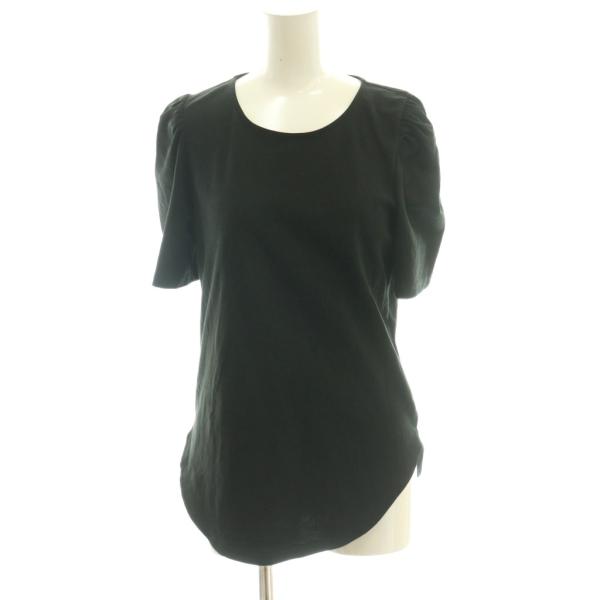 セオリー Theory CLINTON KNIT N SS RUCHED TEE Tシャツ S 黒 ブラック 半袖 ギャザースリーブ ラウンドヘム /AG ■OS レディース【ブランド】セオリー Theory【表記サイズ】S【実寸サイズ】肩...
