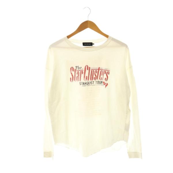 グッドロックスピード 別注ロックグラフィックTシャツ Star Clusters 長袖 ■SH ロゴ レディース【表記サイズ】F【実寸サイズ】肩幅：68cm　身幅：59cm　着丈：70cm　袖丈：55cm　　【素材】綿【色】ホワイト レッド...