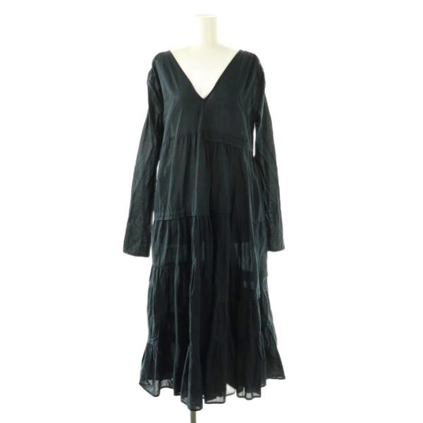 マーレット Merlette ACAPULCO DRESS ワンピース ロング 長袖 XS ネイビー /HK ■OS レディース【ブランド】マーレット Merlette【表記サイズ】XS【実寸サイズ】肩幅：45cm　身幅：49cm　着丈：1...