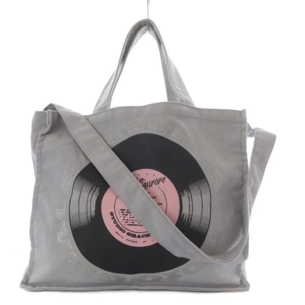 グレースコンチネンタル GRACE CONTINENTAL レコードトートバッグ ショルダーバッグ 2way キャンバス グレー /YO10 レディース【ブランド】グレースコンチネンタル GRACE CONTINENTAL【実寸サイズ】持ち...