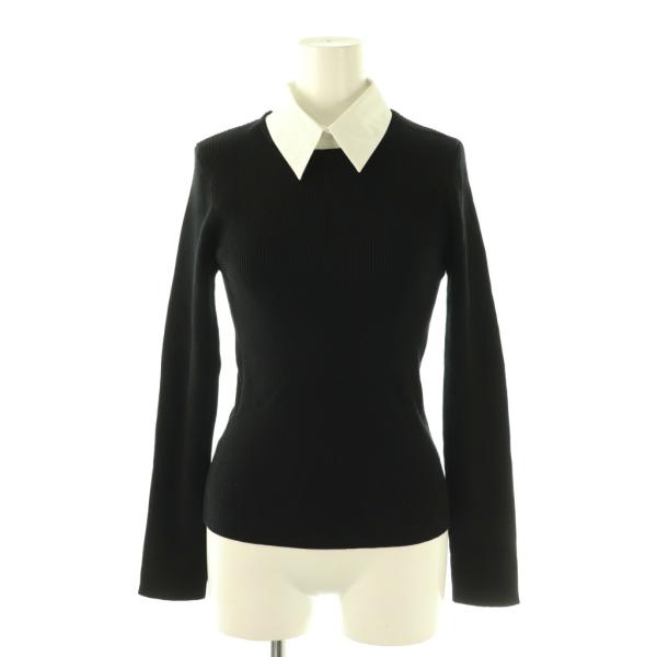 ベースメント BASEMENT オンライン online 2TYPE襟付きリブニット セーター 長袖 F ブラック /HK ■OS レディース【ブランド】ベースメント BASEMENT【表記サイズ】F【実寸サイズ】肩幅：33cm　身幅：32...