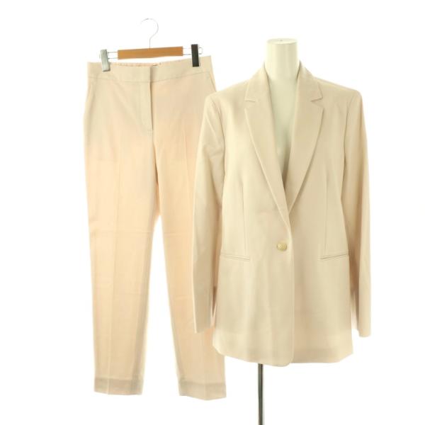 未使用品 セオリーリュクス NEW SAXONY LIGHT ROWEN 2 パンツスーツ セットアップ テーラードジャケット 038 アイボリー【ブランド】セオリーリュクス theory luxe【表記サイズ】038【実寸サイズ】ジャケッ...