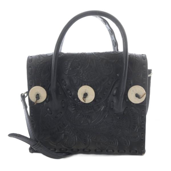 カービングトライブス グレースコンチネンタル CARVING TRIBES ミニマエストラ ショルダーバッグ ハンドバッグ 2way レザー 黒 ブラック /SR レディース【ブランド】カービングトライブス グレースコンチネンタル CARV...