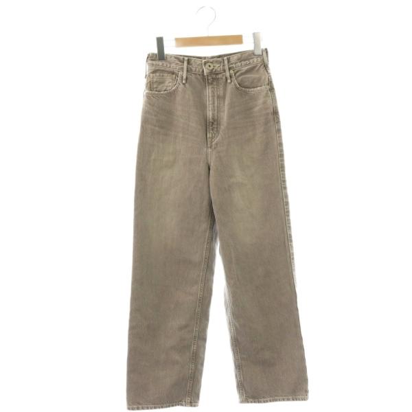 アッパーハイツ upper hights ENA別注 THE NIECE デニムパンツ ジーンズ ワイドストレート 22 グレージュ /ES ■OS レディース【ブランド】アッパーハイツ upper hights【表記サイズ】22【実寸サイ...