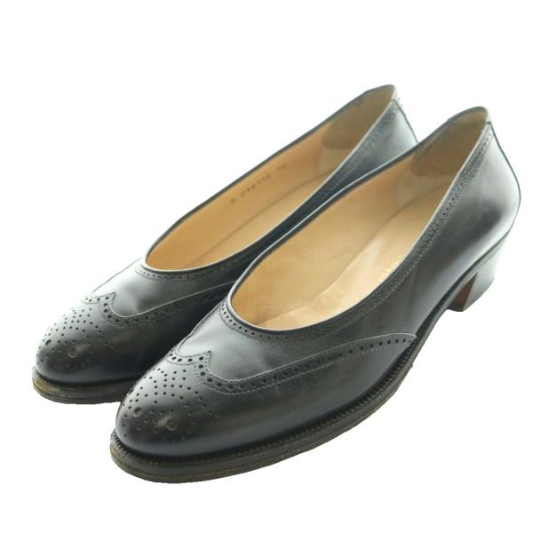 タニノクリスチー TANINO CRISCI パンプス レザー 35 黒 ブラック /SS ■OS レディース【ブランド】タニノクリスチー TANINO CRISCI【表記サイズ】35(22cm)【実寸サイズ】ヒールの高さ：約3.5cm　最...