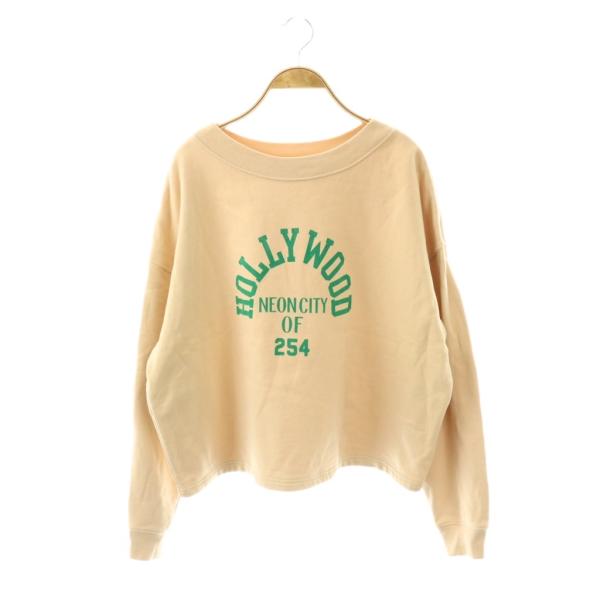 ザ ニッツ THE KNiTS 25SS SHIPS any別注 ロゴ ドルマン ショート スウェット トレーナー ベージュ /DF ■OS レディース【表記サイズ】サイズ表記なし（実寸サイズをご参考ください。）【実寸サイズ】肩幅：63cm...