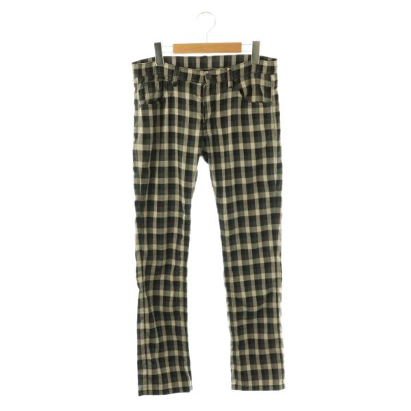 ガラアーベント GalaabenD チェックパンツ スリムパンツ S ブラック ベージュ /DF ■OS ■AD レディース【ブランド】ガラアーベント GalaabenD【表記サイズ】S【実寸サイズ】ウエスト：74cm　もも幅：25cm　裾...