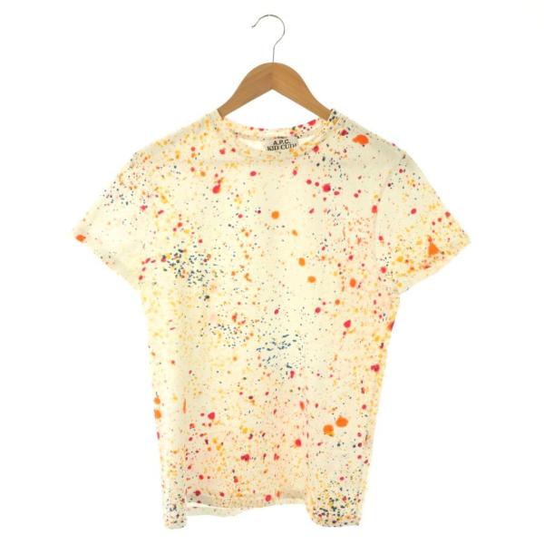 アーペーセー A.P.C. × KID CUDI ペイントプリントTシャツ カットソー 半袖 M マルチカラー /DF ■OS ■SH メンズ【ブランド】アーペーセー A.P.C.【表記サイズ】M【実寸サイズ】肩幅：40cm　身幅：48cm...