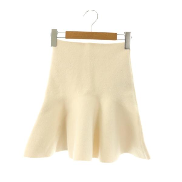 未使用品 ダーリッチ Darich 24AW ハイウエストニットミニスカート フレアスカート F-L アイボリー /ES ■OS レディース【ブランド】ダーリッチ Darich【表記サイズ】Free-L【実寸サイズ】ウエスト：54cm　ヒッ...
