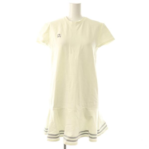 ダーリッチ Darich 24SS ラインカットフレアミニワンピース F-L ホワイト グレー /ES ■OS レディース【ブランド】ダーリッチ Darich【表記サイズ】Free-L【実寸サイズ】肩幅：39cm　身幅：43cm　袖丈：13...