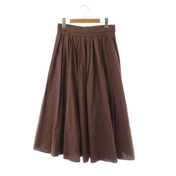 セオリーリュクス theory luxe HATCH ALETA スカート ロング フレア 38 茶 /NR ■OS レディース【ブランド】セオリーリュクス theory luxe【表記サイズ】38【実寸サイズ】ウエスト：64cm　ヒップ：...
