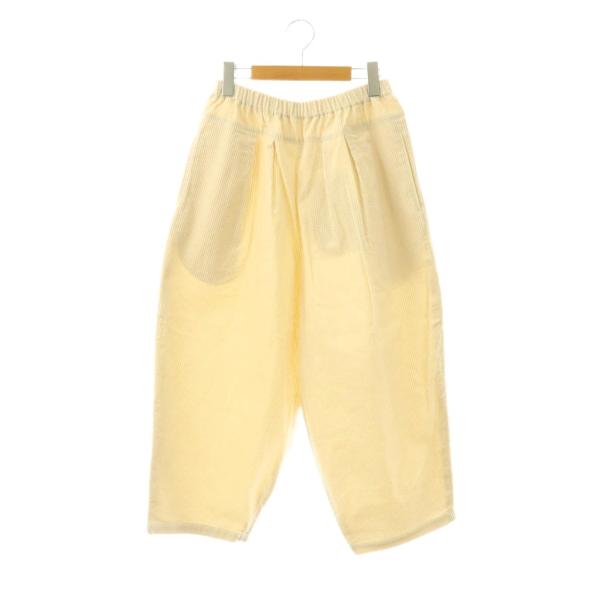 デニール denier エッグパンツ(コーデュロイ) タック イージー F アイボリー 1355023 /DO ■OS ■SH レディース【表記サイズ】F【実寸サイズ】ウエスト：約62〜cm　もも幅：39cm　裾幅：22.5cm　股上：45...