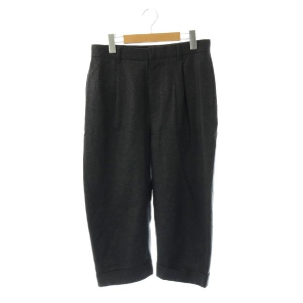 アパルトモン ドゥーズィエムクラス L'Appartement DEUXIEME CLASSE 23AW FLANNEL CURVY PANTS カーブパンツ クロップド丈 34 チャコール /CX ■OS レディース【ブランド】アパルトモ...