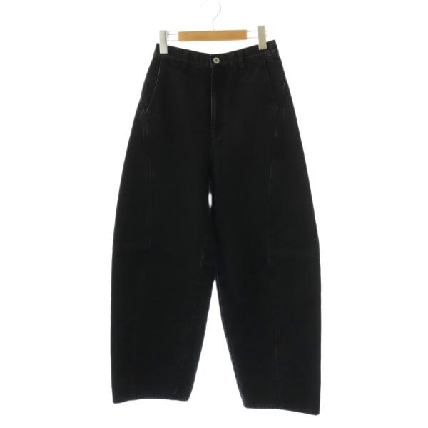 エイチ ビューティーアンドユース H BEAUTY&amp;YOUTH サンプル品 13oz デニム バレルパンツ ジーンズ ワイド EU38 黒 /CX ■OS ■SH レディース【ブランド】エイチ ビューティーアンドユース H BEAU...