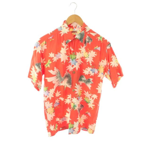 サンサーフ 東洋 SUN SURF JAPANESE MAPLE AND FANTAIL 金魚 アロハシャツ 半袖 総柄 M オレンジ マルチカラー /ES ■OS メンズ【ブランド】サンサーフ 東洋 SUN SURF【表記サイズ】M【実寸...