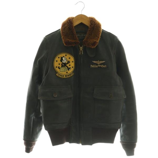 トイズマッコイ TOYS McCOY FELIX THE CAT TOUGH MINDED TYPEG-1 H OKAMOTO フライトジャケット レザー アウター 38 ダークブラウン【ブランド】トイズマッコイ TOYS McCOY【表記...