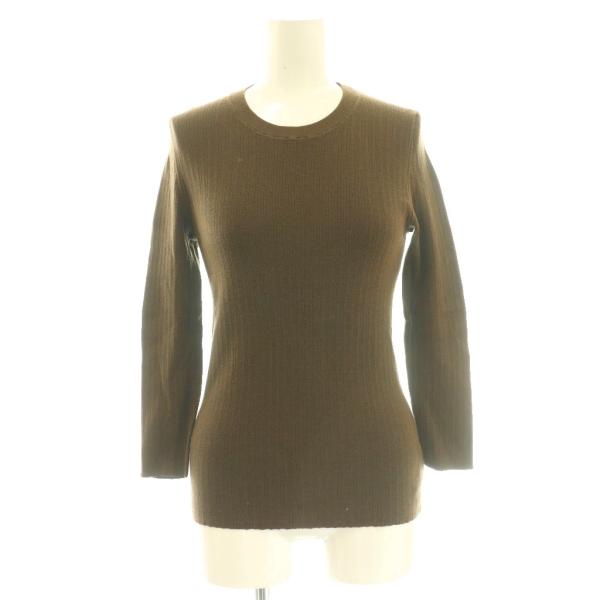 セオリー Theory SUPER PIUMA CREW NECK RIニット セーター S 茶 ブラウン /SS ■OS レディース【ブランド】セオリー Theory【表記サイズ】S【実寸サイズ】肩幅：約32cm　身幅：約33cm　着丈：...