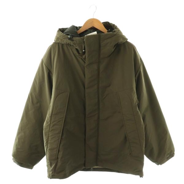 未使用品 シークエル SEQUEL warm shell parka jacket 中綿ジャケット アウター ナイロン M カーキブラウン /NR ■OS メンズ【ブランド】シークエル SEQUEL【表記サイズ】M【実寸サイズ】肩幅：59....