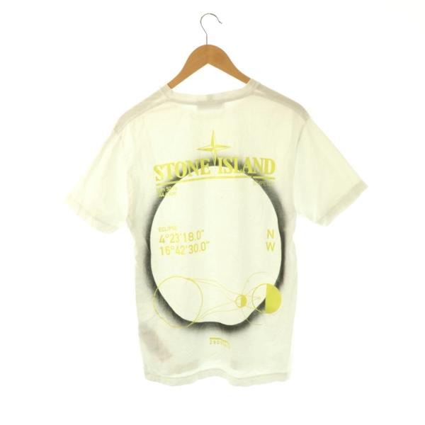 ストーンアイランド STONE ISLAND 76152NS97 コンパス ロゴ Tシャツ カットソー 半袖 M 白 /NR ■OS メンズ【ブランド】ストーンアイランド STONE ISLAND【表記サイズ】M【実寸サイズ】肩幅：45cm...