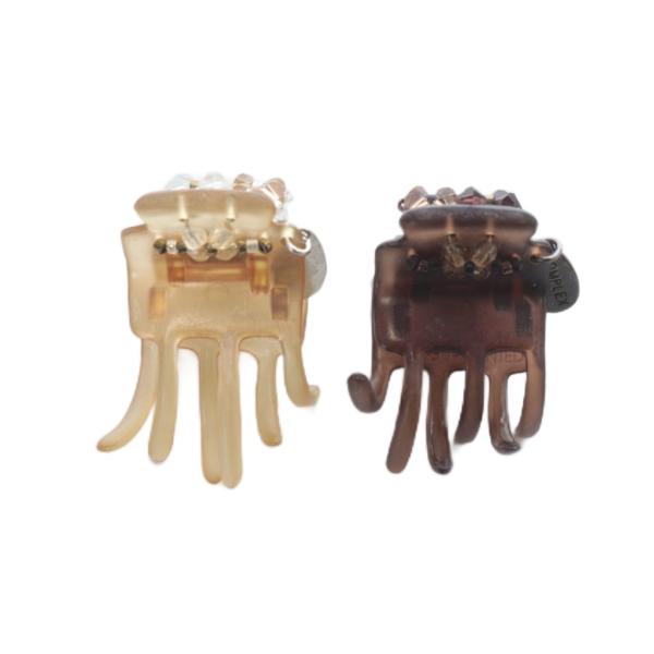 コンプレックスビズ Complex Biz ヘアクリップ 2点セット 茶色 ブラウン /SR レディース【表記サイズ】実寸サイズをご参照ください。【実寸サイズ】タテ×3.7cm　ヨコ×2.2cm　【色】茶色 ブラウン【状態】この商品には下記...