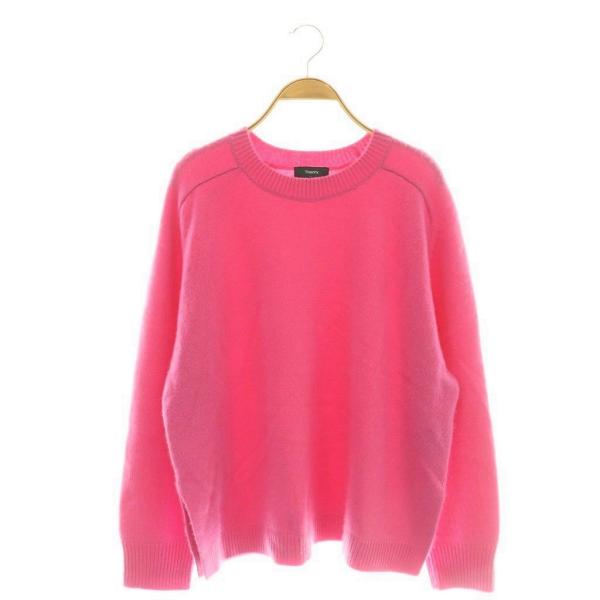セオリー Theory 24AW CASHMERE 3 NEW KARENIA CREW J ニット セーター プルオーバー カシミヤ M ピンク /CX ■OS レディース【ブランド】セオリー Theory【表記サイズ】M【実寸サイズ】身...