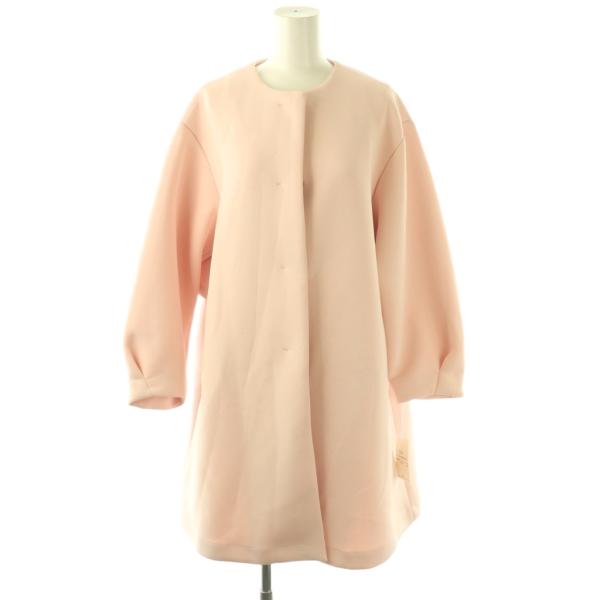 未使用品 ソーノ SONO ノーカラーコート スプリングコート 1 ライトピンク /CX ■OS レディース【ブランド】ソーノ SONO【表記サイズ】1【実寸サイズ】肩幅：45cm　身幅：52cm　着丈：88cm　袖丈：49cm　　【素材】...