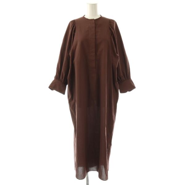 エッフェビームス EFFE BEAMS ワンピース 長袖 パフスリーブ 茶 ブラウン /AZ レディース【ブランド】エッフェビームス EFFE BEAMS【表記サイズ】サイズ表記なし(実寸サイズをご参考ください。)【実寸サイズ】肩幅：26c...