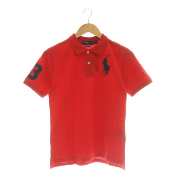 ポロ ラルフローレン POLO RALPH LAUREN キッズ ビッグポニーナンバリングポロシャツ カットソー M 10-12 赤 紺 /CX ■OS ■SH キッズ【ブランド】ポロ ラルフローレン POLO RALPH LAUREN【表...