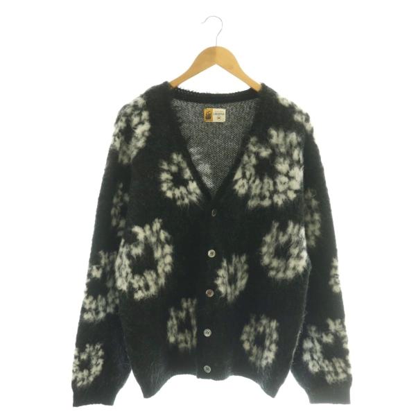 セントマイケル DENIM TEARS 24AW MH CARDIGAN CT WRTH ニットカーディガン 長袖 Vネック ウール モヘヤ混 M 黒【ブランド】セントマイケル SAINTMICHAEL【表記サイズ】M【実寸サイズ】肩幅：5...