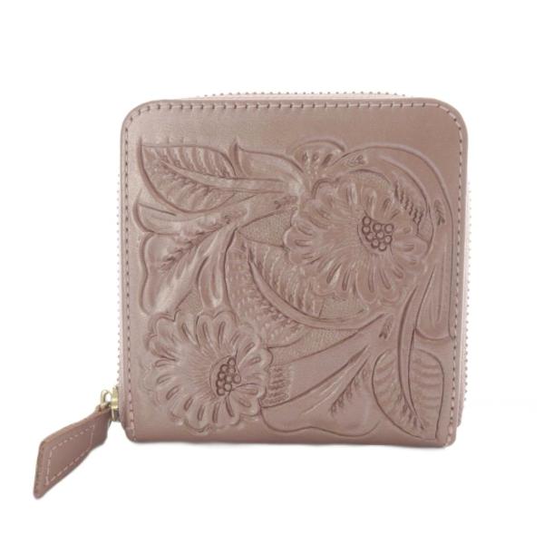 カービングトライブス グレースコンチネンタル CARVING TRIBES 財布 二つ折り ラウンドファスナー レザー ピンク /YO14 レディース【ブランド】カービングトライブス グレースコンチネンタル CARVING TRIBES【実...