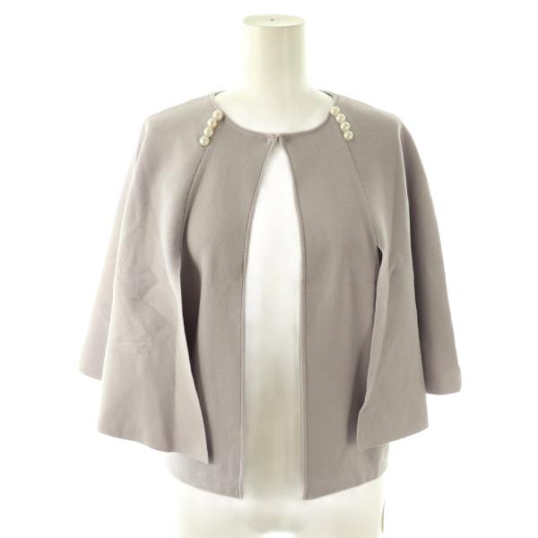 未使用品 チェスティ Chesty パールケープカーディガン F ラベンダー色 /CX ■OS レディース【ブランド】チェスティ Chesty【表記サイズ】F【実寸サイズ】身幅：38cm　着丈：49cm　ゆき丈：50cm　　【素材】レーヨン...