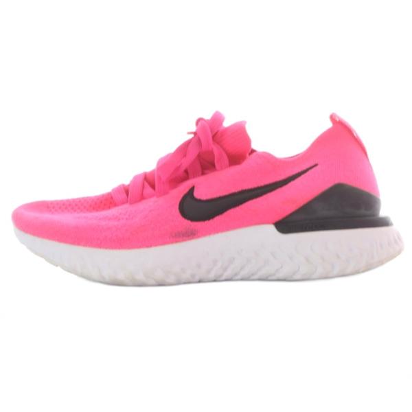 ナイキ NIKE Epic React Flyknit 2 スニーカー 24.5cm ピンク 黒 ブラック BQ8927-601 /SR レディース【ブランド】ナイキ NIKE【表記サイズ】24.5cm【実寸サイズ】最大幅：10cm　アウト...