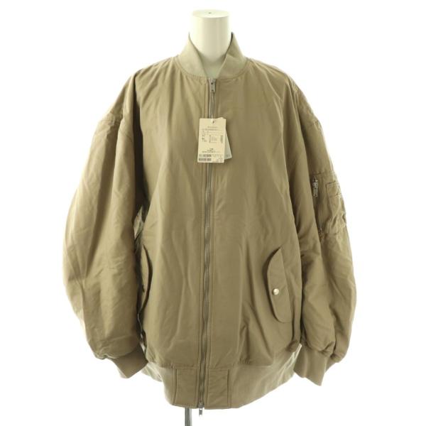 未使用品 ウィムガゼット Whim Gazette 24AW ナイロンツイルMA-1 ブルゾン 中綿 ジップアップ F ベージュ WGZ1042608A0001【ブランド】ウィムガゼット Whim Gazette【表記サイズ】F【実寸サイズ...