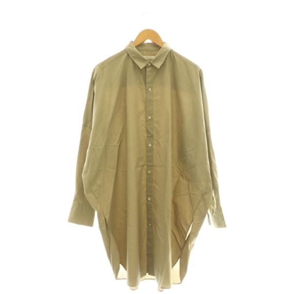 プラージュ Plage Typewriter Long シャツ ロング オーバーサイズ ベージュ /DF ■OS レディース【ブランド】プラージュ Plage【表記サイズ】サイズ表記なし（実寸サイズをご参考ください。）【実寸サイズ】身幅：7...