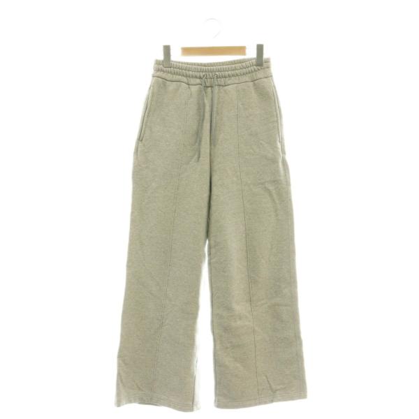 イエナ IENA 25SS BLACK スウェットパンツ ワイドパンツ 36 グレー /DF ■OS レディース【ブランド】イエナ IENA【表記サイズ】36【実寸サイズ】ウエスト：60cm　もも幅：29cm　裾幅：27.5cm　股上：33...