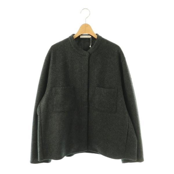 未使用品 アイシービー iCB 25AW ウーレットシャギー ブルゾン ノーカラージャケット XL グレー KKCMGW0602 /KU レディース【ブランド】アイシービー iCB【表記サイズ】XL【実寸サイズ】肩幅：46cm　身幅：61c...