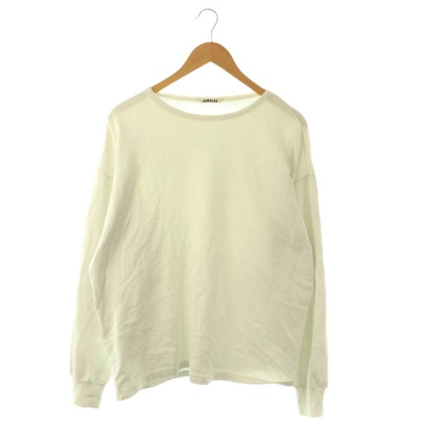 オーラリー AURALEE LIGHT FLOWY SWEAT P/O スウェット トレーナー 3 白 ホワイト A22SP02LU /AN59 ■SH メンズ【ブランド】オーラリー AURALEE【表記サイズ】3【実寸サイズ】身幅：約60...