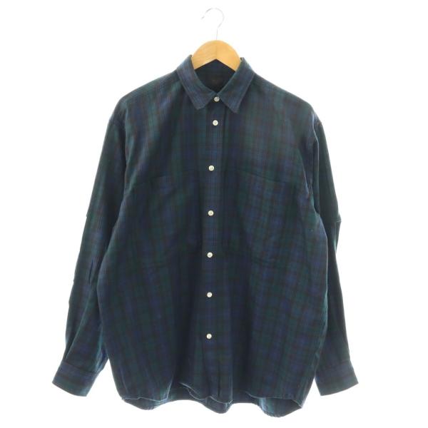 ダイワ ピア39 Daiwa pier39 TECH FLANNEL WORKER'S SHIRTS シャツ チェック M 青 緑 黒 BE-88021W /CX ■OS メンズ【表記サイズ】M【実寸サイズ】肩幅：51cm　身幅：58cm　...