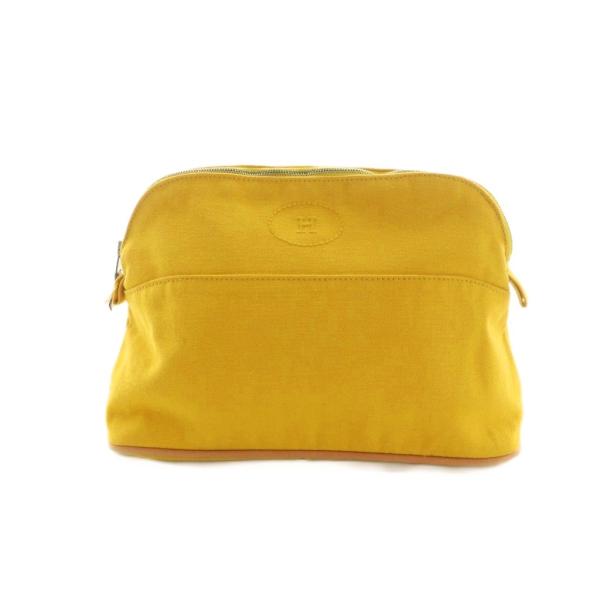 エルメス HERMES ボリードポーチ MM 25 黄色 /MI ■OS ■OH ■SH レディース【ブランド】エルメス HERMES【表記サイズ】表記なし【実寸サイズ】ヨコ：28.5cm　タテ：17cm　マチ：9.5cm　　【素材】コット...