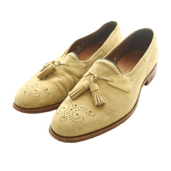 アレンエドモンズ Allen Edmonds ウィングチップタッセル ローファー スエード 8.5 ベージュ /SS ■OS メンズ【ブランド】アレンエドモンズ Allen Edmonds【表記サイズ】8.5(26.5cm)【実寸サイズ】ヒ...