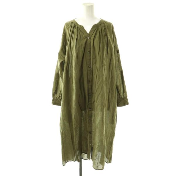 クラシアンドトリップス パブリッシング KURASHI&amp;Trips PUBLISHING シャツワンピース カーキ /DF ■OS レディース【表記サイズ】サイズ表記なし（実寸サイズをご参考ください。）【実寸サイズ】肩幅：51cm　...