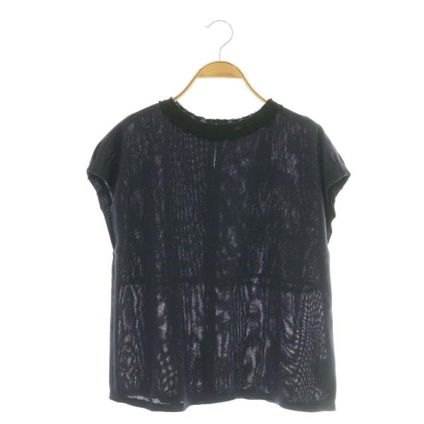 ボールジー BALLSEY トゥモローランド 24SS ポリエステルレーヨンカラミ フレンチスリーブブラウス 36 ネイビー /DF ■OS レディース【ブランド】ボールジー BALLSEY トゥモローランド【表記サイズ】36【実寸サイズ】...