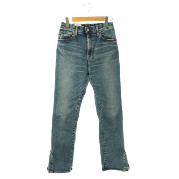 サート SURT × ビッグジョン BIG JOHN OUT SIDE SLIT デニムパンツ ジーンズ S ブルー /DF ■OS ■SH レディース【ブランド】サート SURT【表記サイズ】S【実寸サイズ】ウエスト：60cm　もも幅：2...