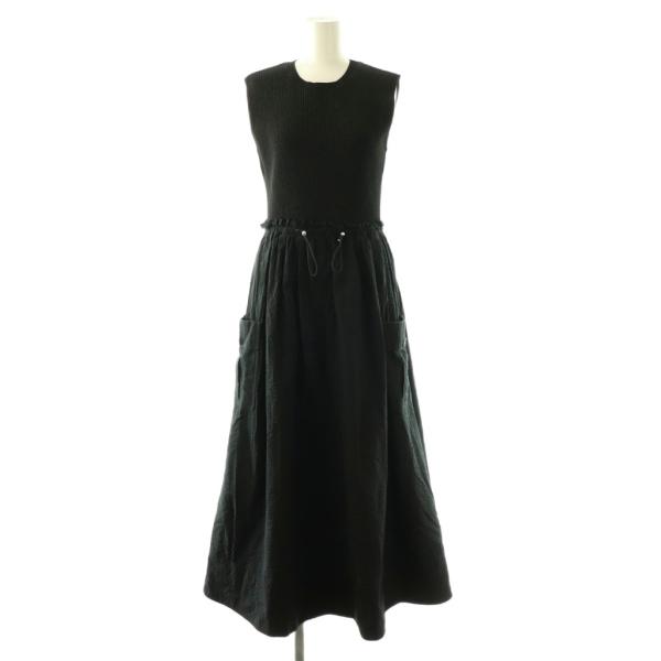 アプワイザーリッシェ Apuweiser-riche 25SS ドロストドッキングワークワンピース ロング ノースリーブ 2 ブラック /HK ■OS レディース【ブランド】アプワイザーリッシェ Apuweiser-riche【表記サイズ】...