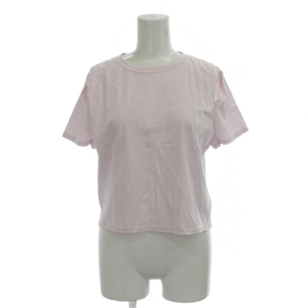 アメリ AMERI 25SS AURORA SHINE SHORT TOP Tシャツ S ピンク ラウンドネック 半袖 クロップド丈 /AG ■OS レディース【表記サイズ】S【実寸サイズ】肩幅：約36cm　身幅：約45cm　着丈：約45c...