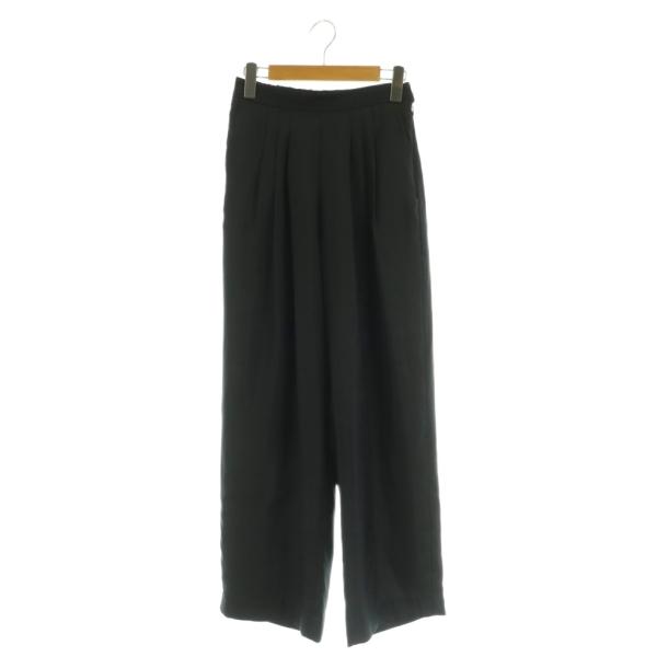 未使用品 アメリヴィンテージ Ameri VINTAGE 25SS RELAX SILKY STRIGHT PANTS ワイドパンツ タック サテン S ブラック /MY ■OS レディース【ブランド】アメリヴィンテージ Ameri VIN...