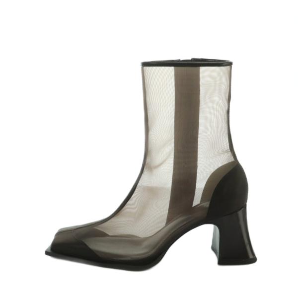 未使用品 アメリヴィンテージ 26SS SHEER WAVE TOE BOOTS ミドルブーツ スクエアトゥ M 23.5-24.0cm 茶 0126112911250 ■OS レディース【ブランド】アメリヴィンテージ Ameri VINT...