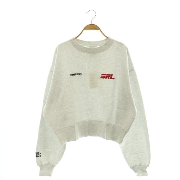 未使用品 シールーム・リン Sea Room lynn アンブロ UMBRO × SRL LOGOスウェットプルオーバー トレーナー F ヘザーグレー レディース【ブランド】シールーム・リン Sea Room lynn【表記サイズ】F【実寸...