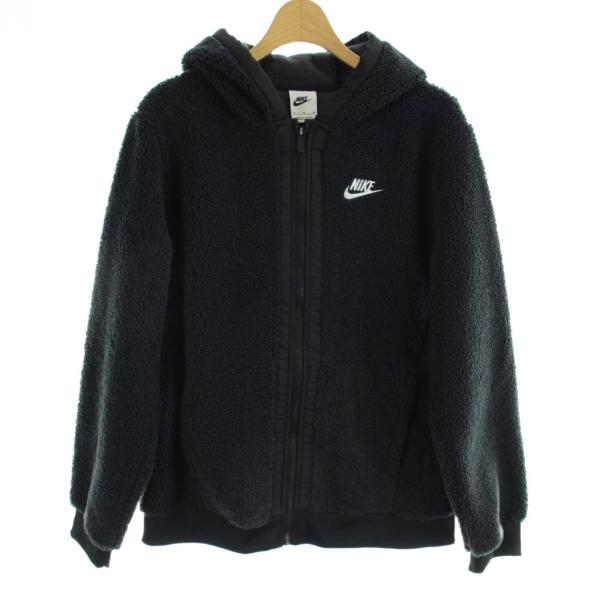 ナイキ NIKE ボア・シェルパジャケット 上着 キッズ XL 黒 ブラック 長袖 フード付き FJ6019-010 /AB ■OS キッズ【ブランド】ナイキ NIKE【表記サイズ】XL【実寸サイズ】肩幅：約42.5cm　身幅：約50cm　...