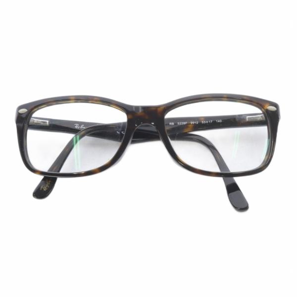 レイバン RAY BAN べっ甲柄メガネ 眼鏡 53□17 140 茶色 ブラウン 5228F /SR メンズ レディース【ブランド】レイバン RAY BAN【表記サイズ】53□17 140【実寸サイズ】レンズの大きさ：タテ×3.6 ヨコ×...